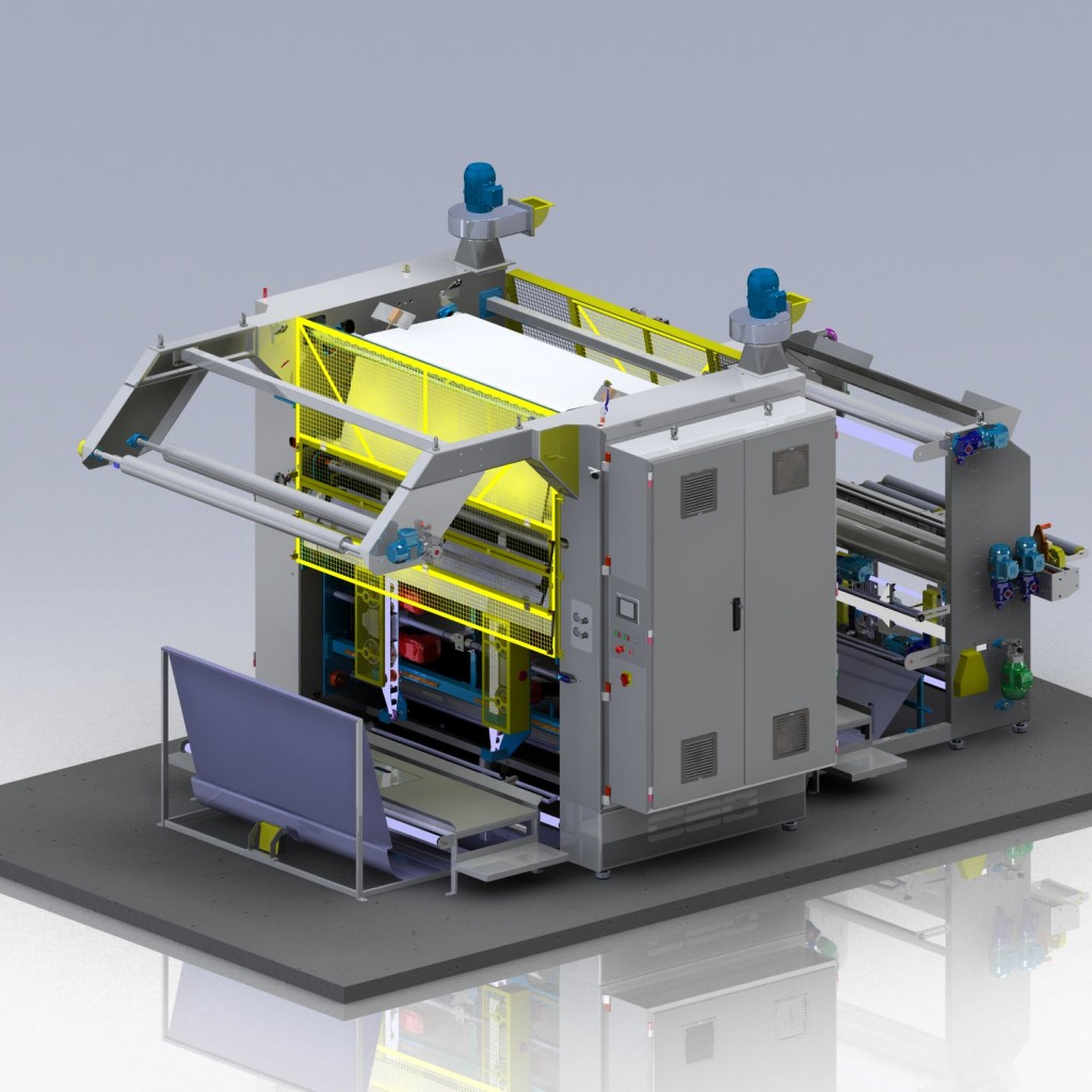Calandra Compactadora com Bobinador Non-Stop - CSO Máquinas e Consultoria